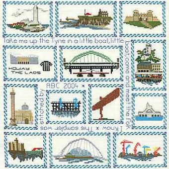 Durham Sampler Counted Cross Stitch Kit Northumbria Knit and Stitch ...