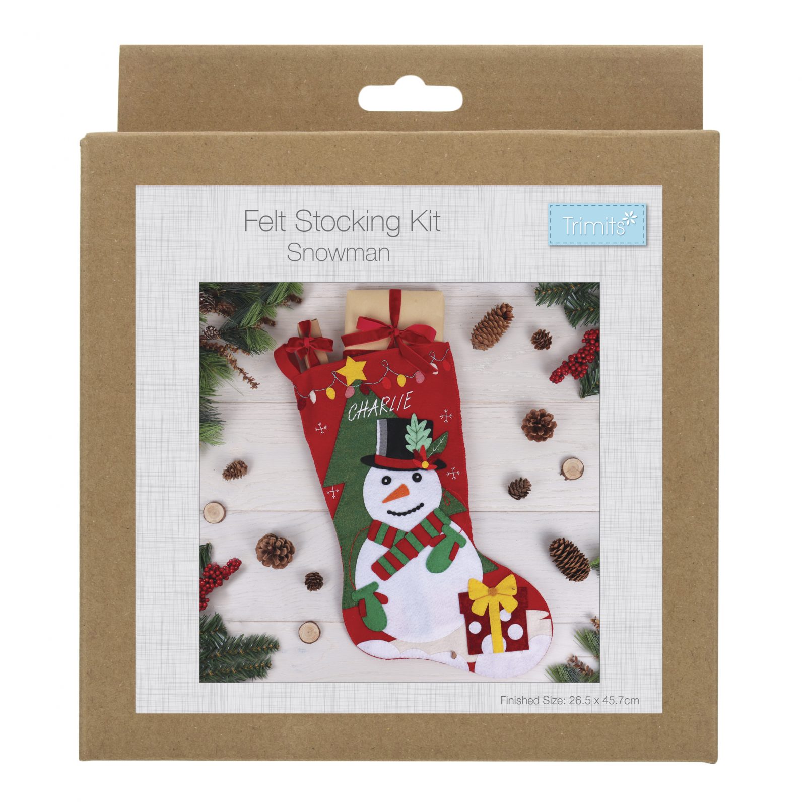 Snowman Felt Stocking Kit – Amble Pin Cushion
