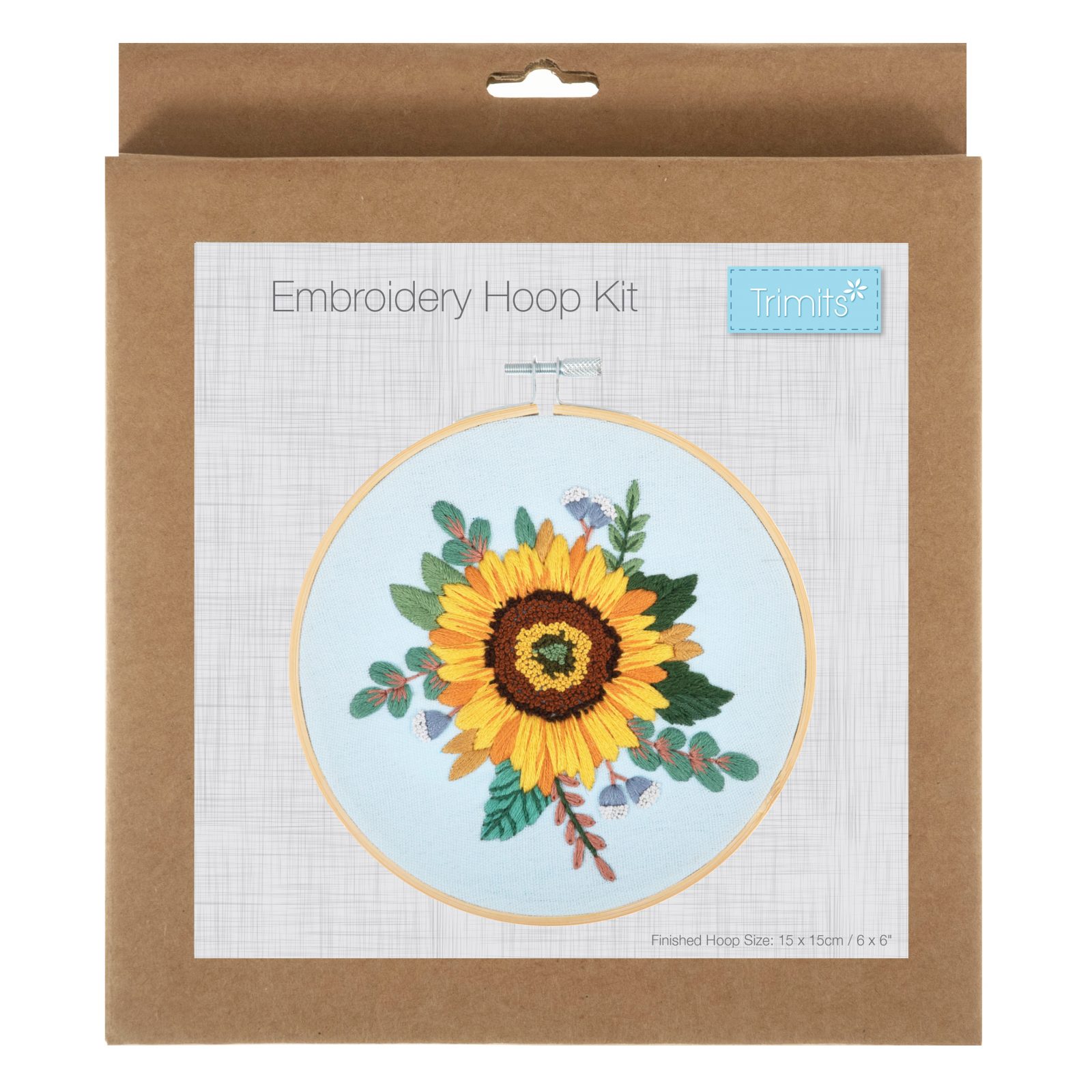 Sunflower Embroidery Kit - Amble Pin Cushion